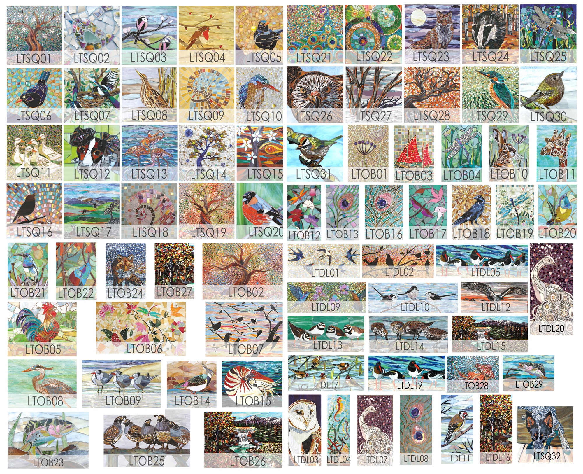 Rainbow Trout II Card - Rainbow Trout Notecard - Eco Friendly Mosaic ...