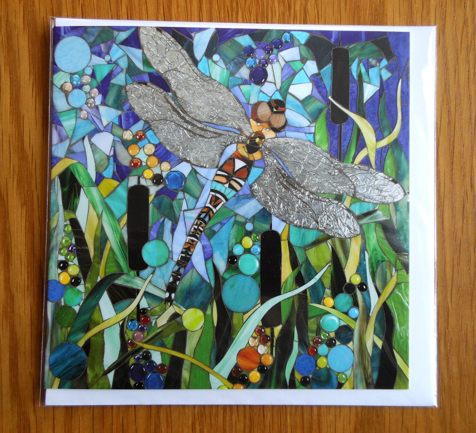 Dragonfly & Bulrushes Card Dragonfly Card Eco Friendly - Etsy
