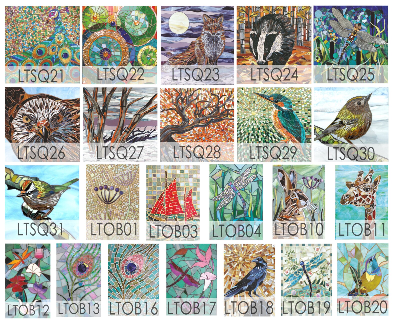 Esse Card Greetings Card for Him Autumn Tree Card Mosaic - Etsy