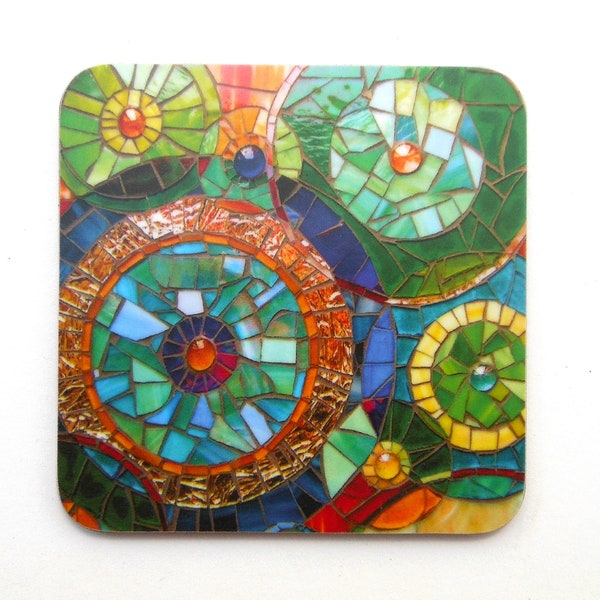 Mosaic Coaster - Etsy