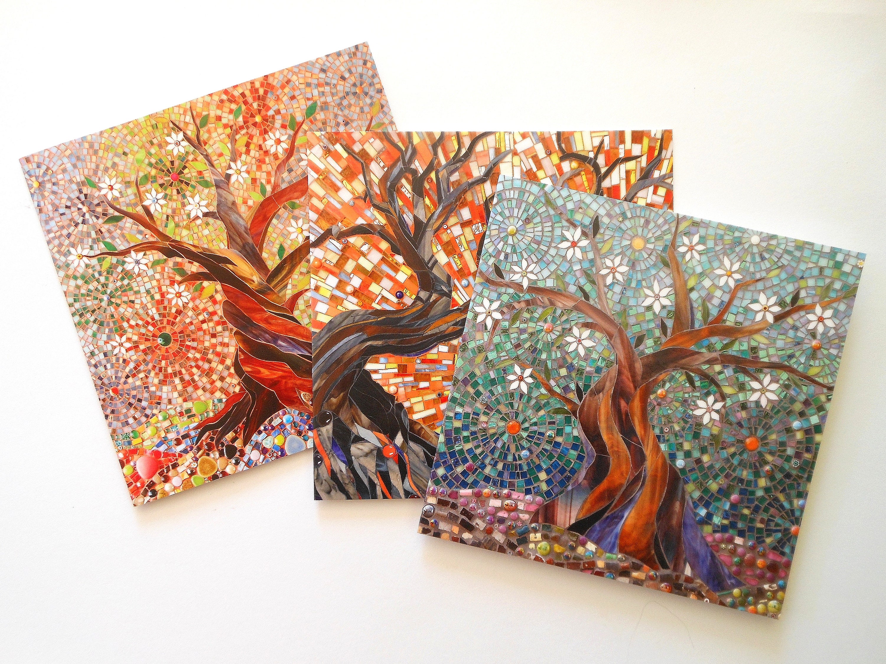 Three Tree of Life Cards Set of 3 Eco-friendly Cards Tree - Etsy