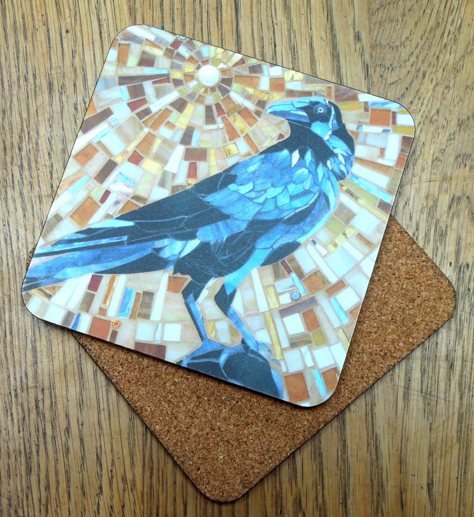 Crow Print Limited Edition Giclee Print From Original Glass | Etsy