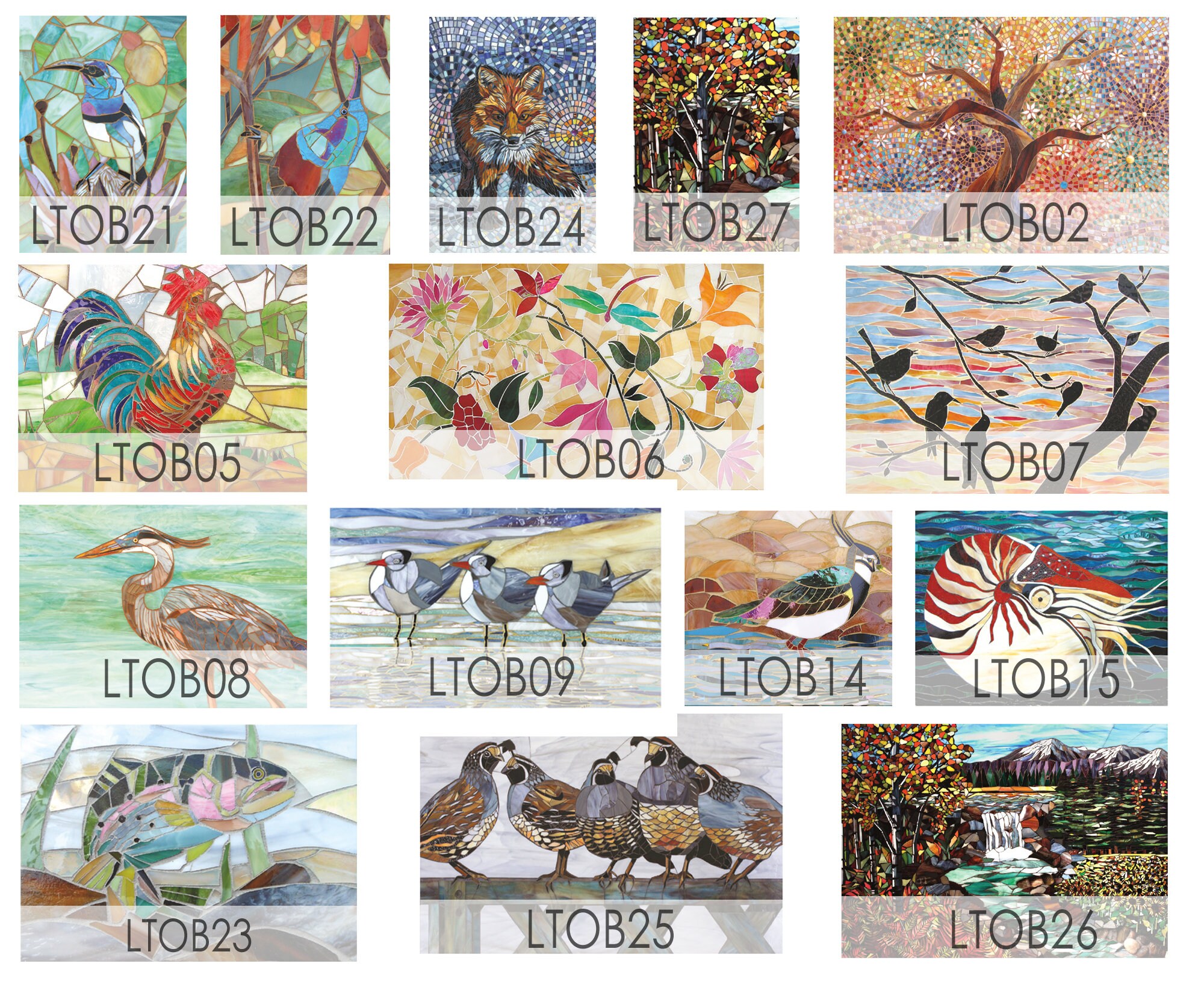 Esse Card Greetings Card for Him Autumn Tree Card Mosaic - Etsy