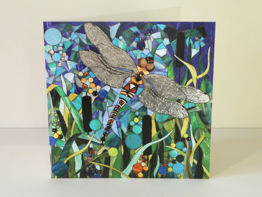 Dragonfly & Bulrushes Card - Dragonfly Card - Eco Friendly Card ...