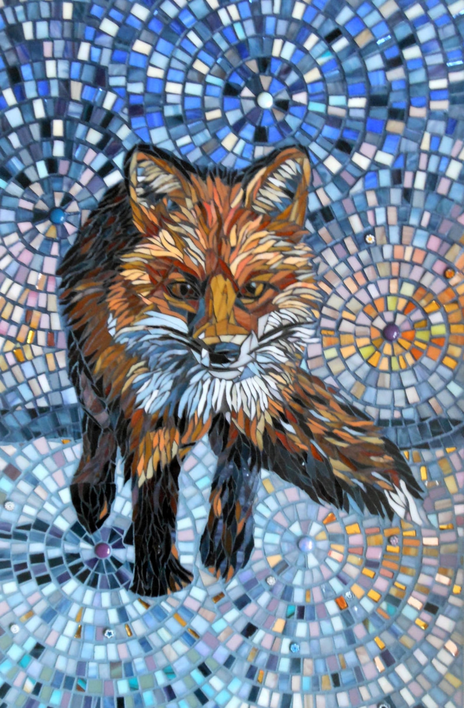 Fox Print - Homeward Bound - Glass Mosaic Fox - Limited Edition Giclee ...