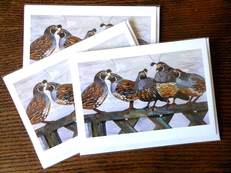 California Quail Giclee Print Mosaic Quail Art Quail - Etsy