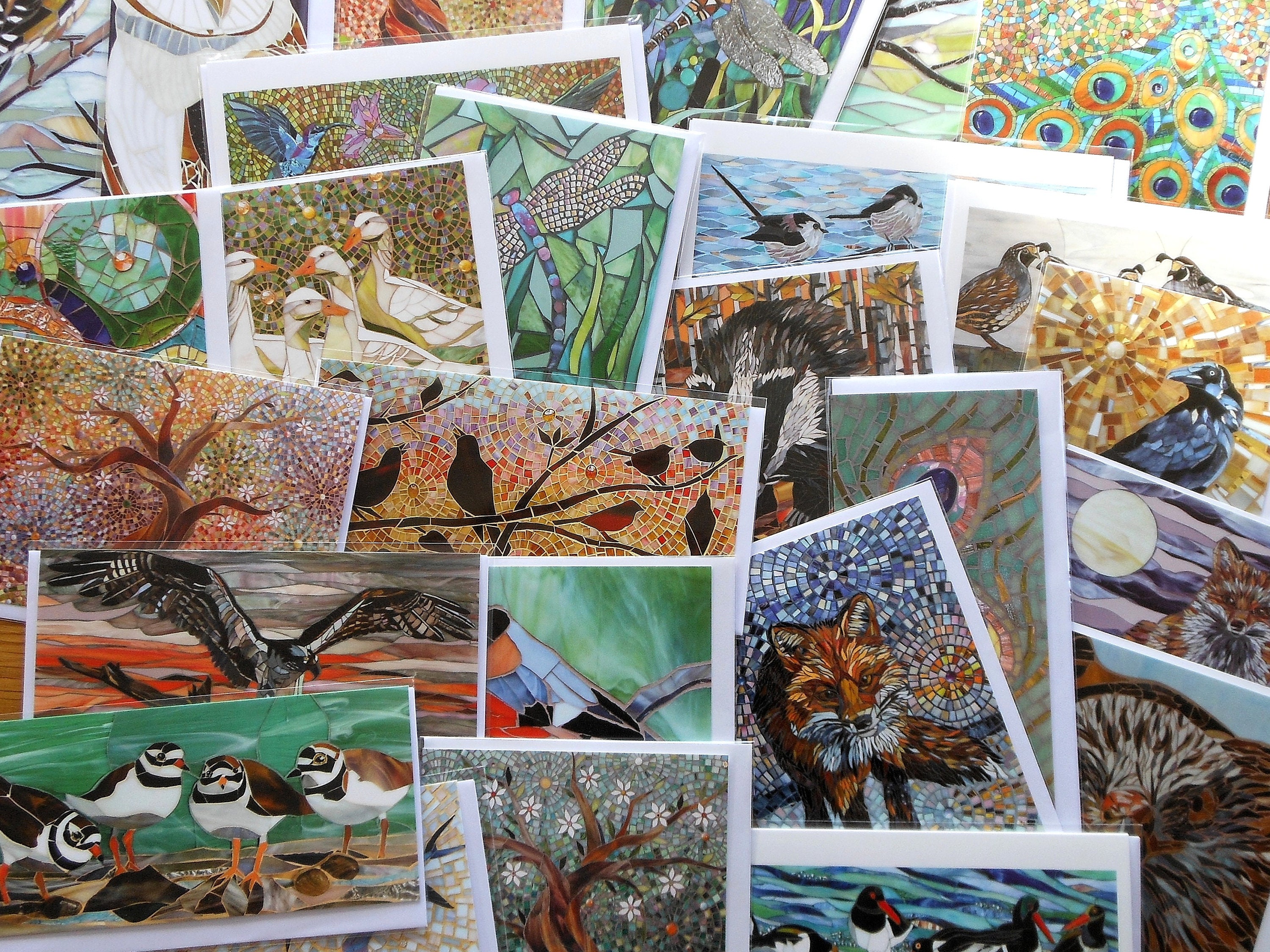 Esse Card Greetings Card for Him Autumn Tree Card Mosaic - Etsy