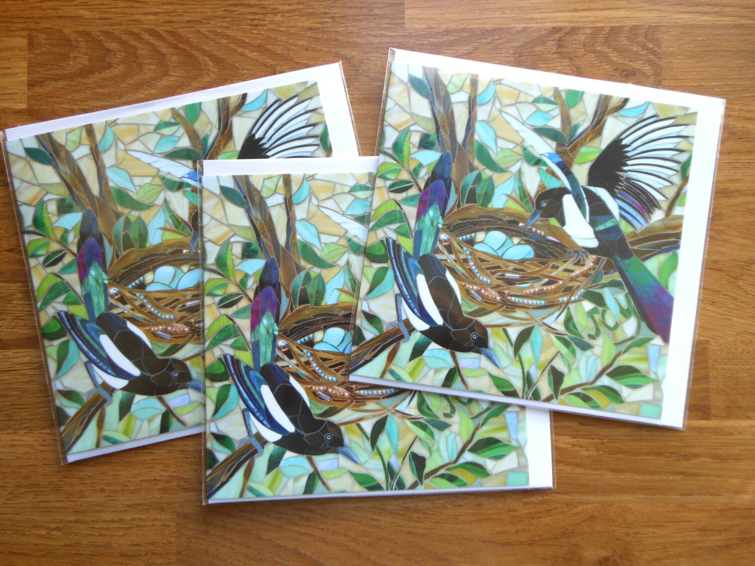Two for Joy Magpie Card Magpie Art Eco Friendly Card - Etsy
