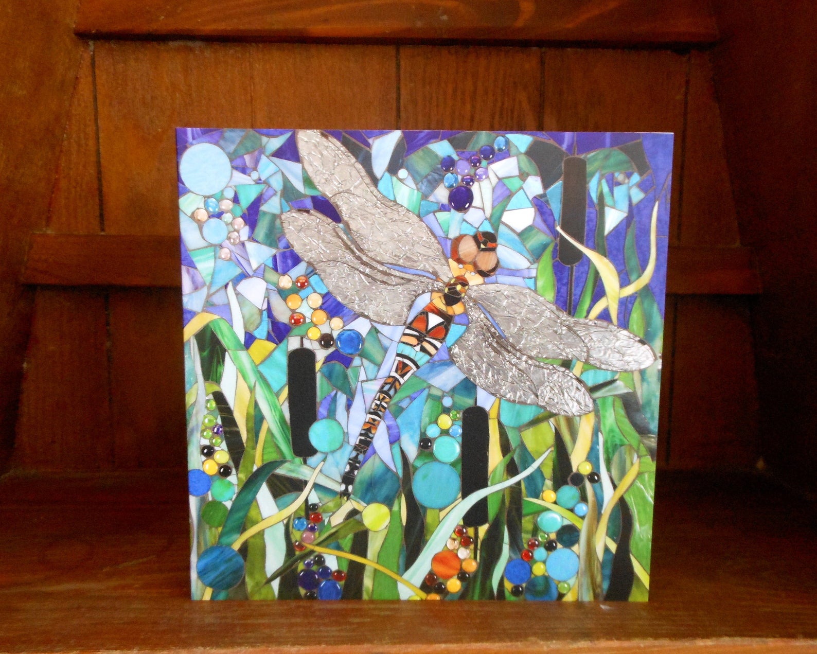 Dragonfly & Bulrushes Card Dragonfly Card Eco Friendly - Etsy