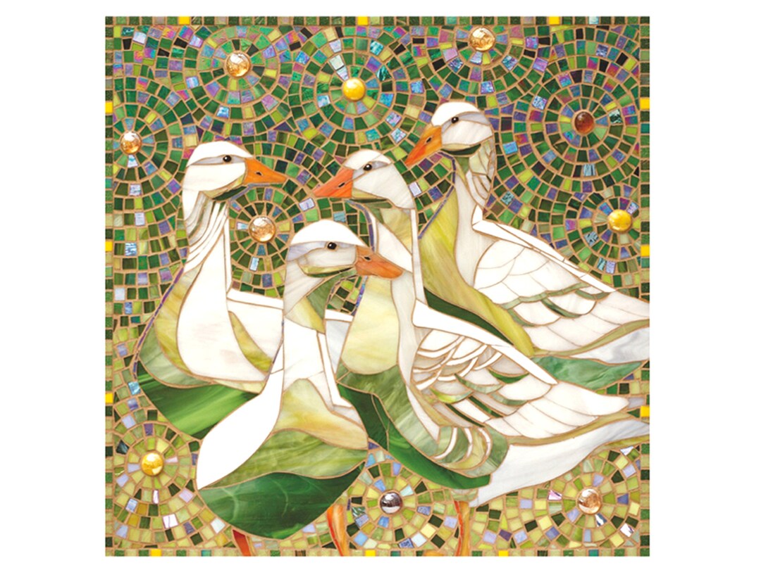 Mosaic Geese Print - Limited Edition Giclee Print - Goose Art - Mosaic ...