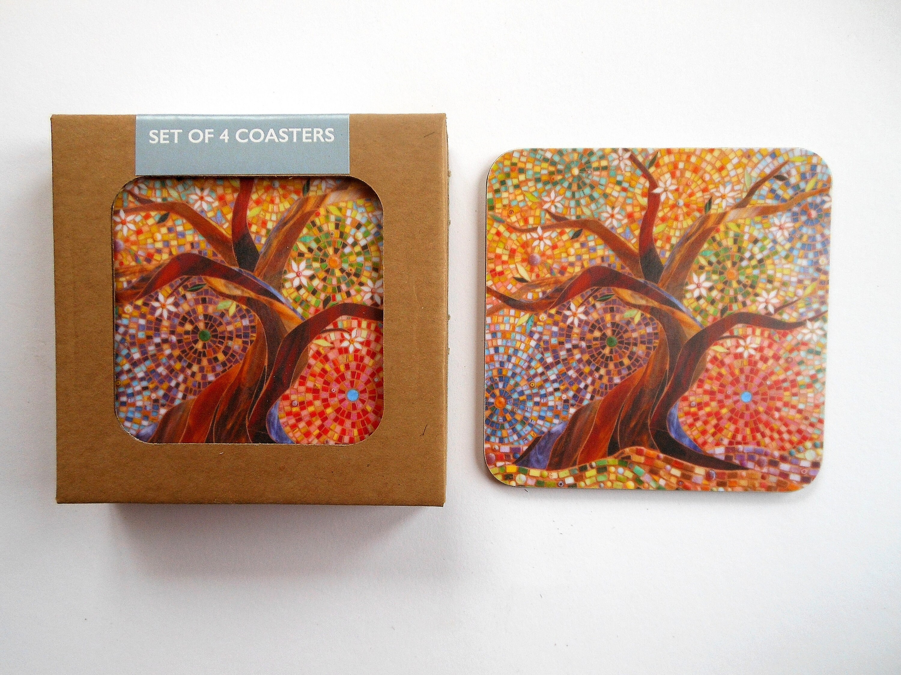 COASTER Multicoloured Tree of Life Coaster Tree of Life Art ...