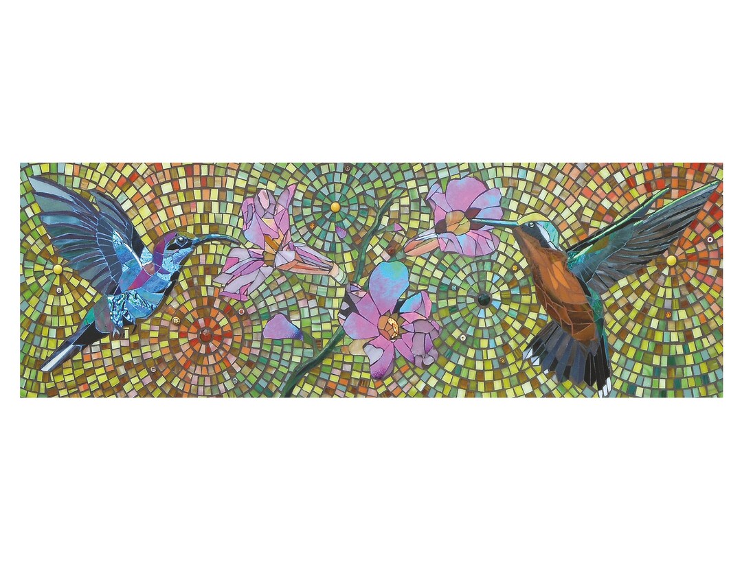Hummingbird Print - Limited Edition Giclee Print - Mosaic Hummingbird ...