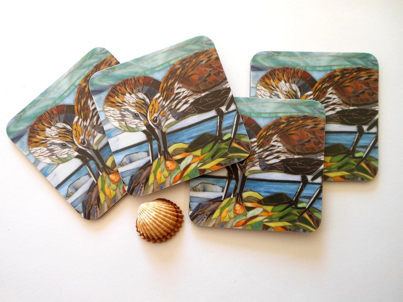 ANY 6 COASTERS Wildlife Coasters Set of 6 From Original Mosaic Art ...