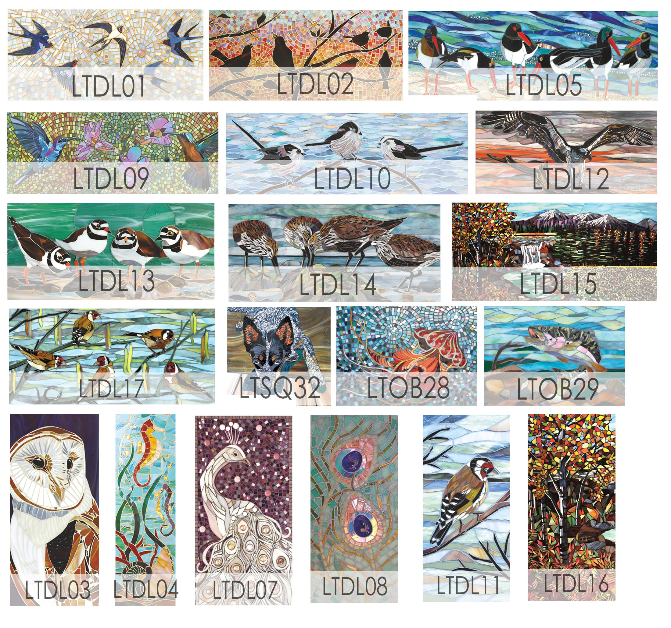 Esse Card Greetings Card for Him Autumn Tree Card Mosaic - Etsy