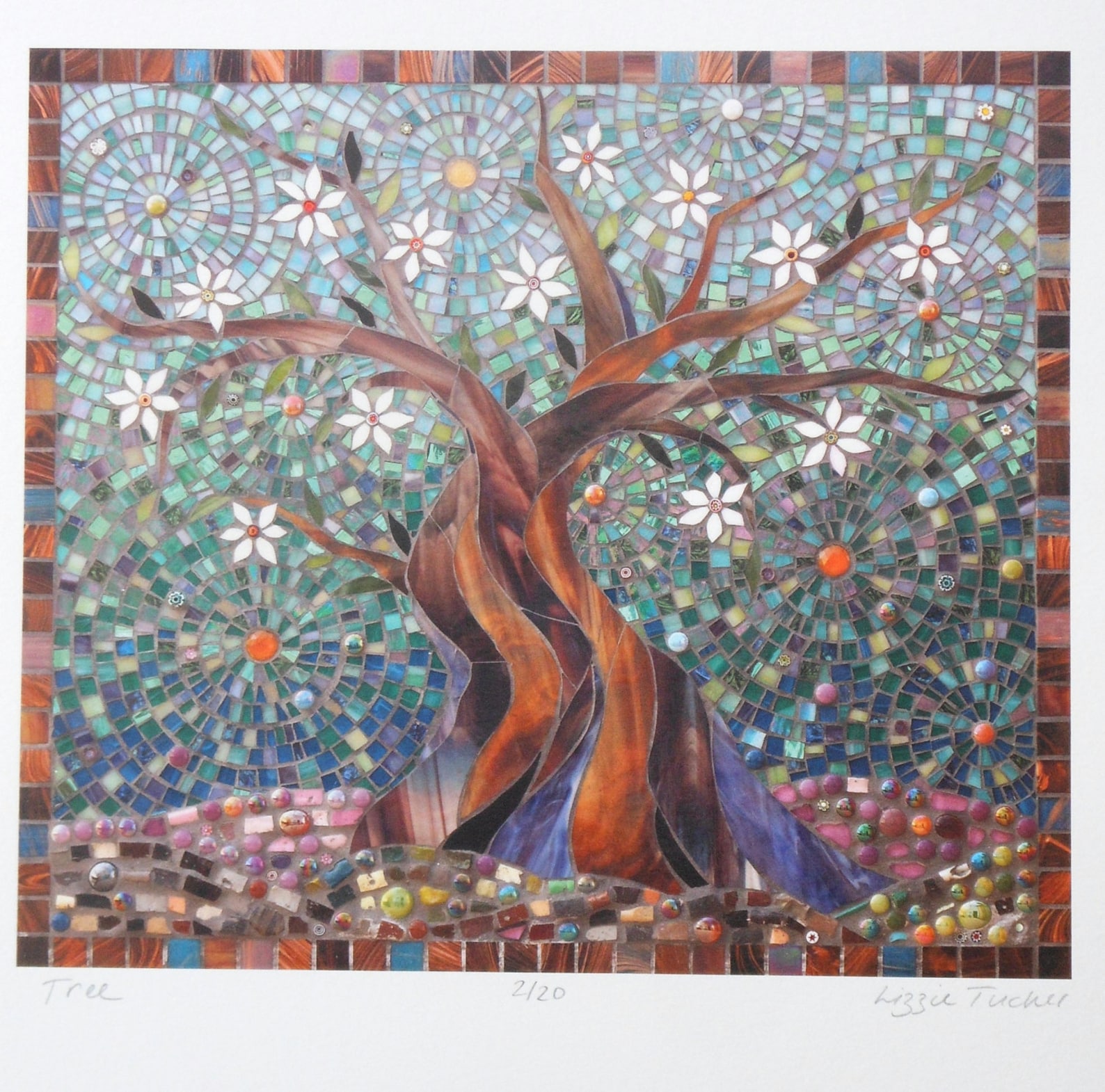 Blue Tree of Life Print - Tree Print - Tree Art - Tree Wall Decal ...