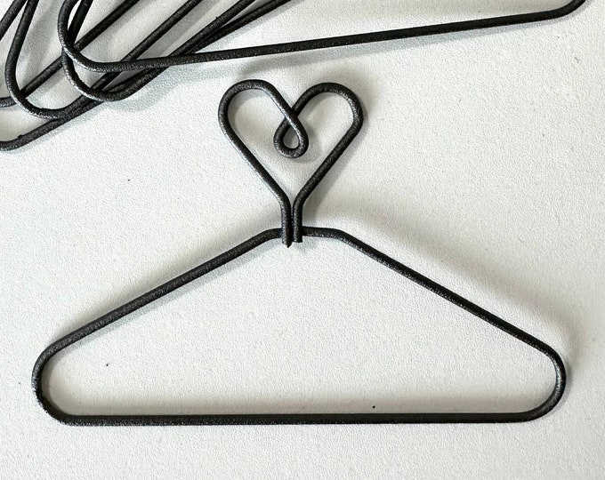 4" Wire Open Heart or Heart Hanger for Wool Applique, Wool Felt Kit ...