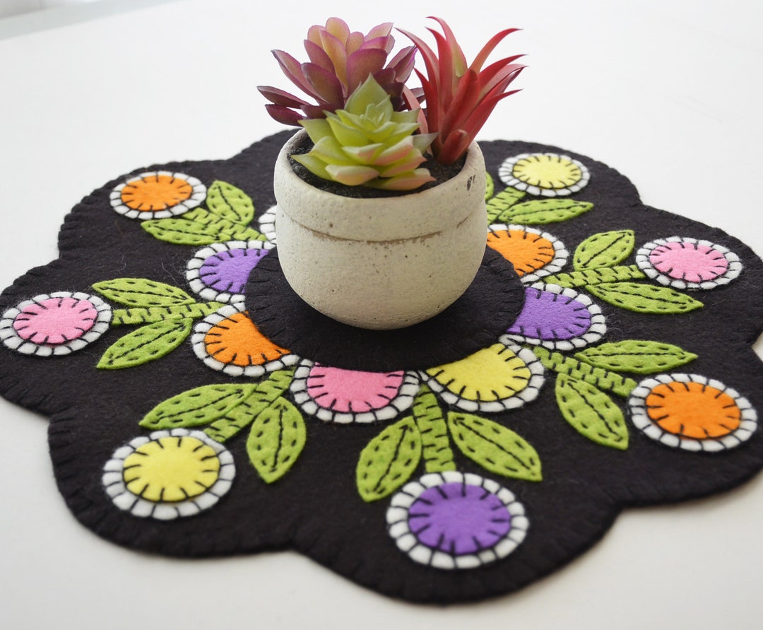 PENNY POSIES | Wool Applique Kit Spring | Wool Felt Applique Kits ...