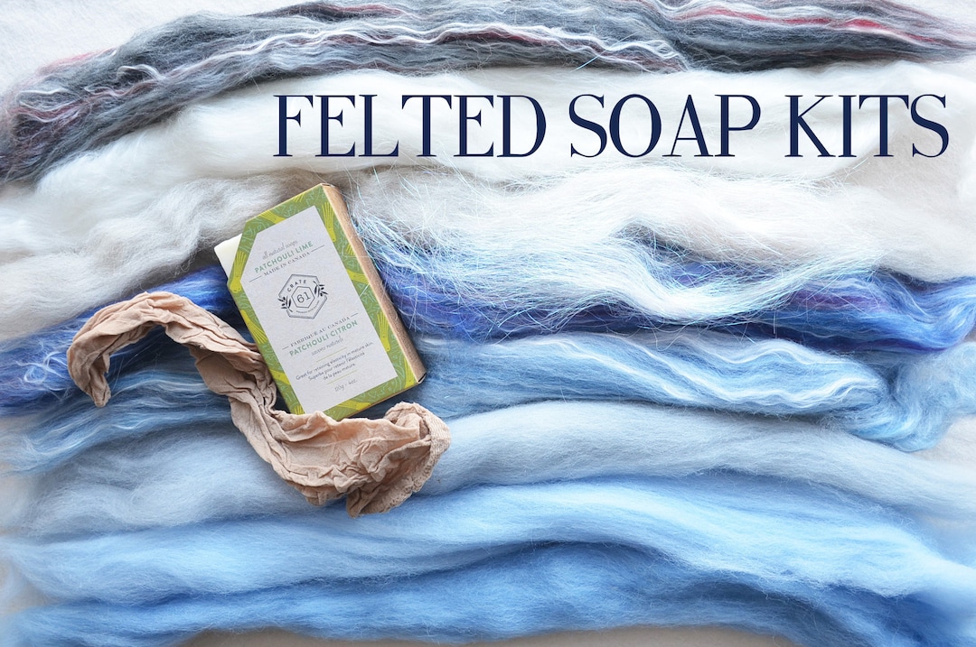 FELTED SOAP Kits, Soap Felting Kit, Felting Soap Supplies, Learn to ...