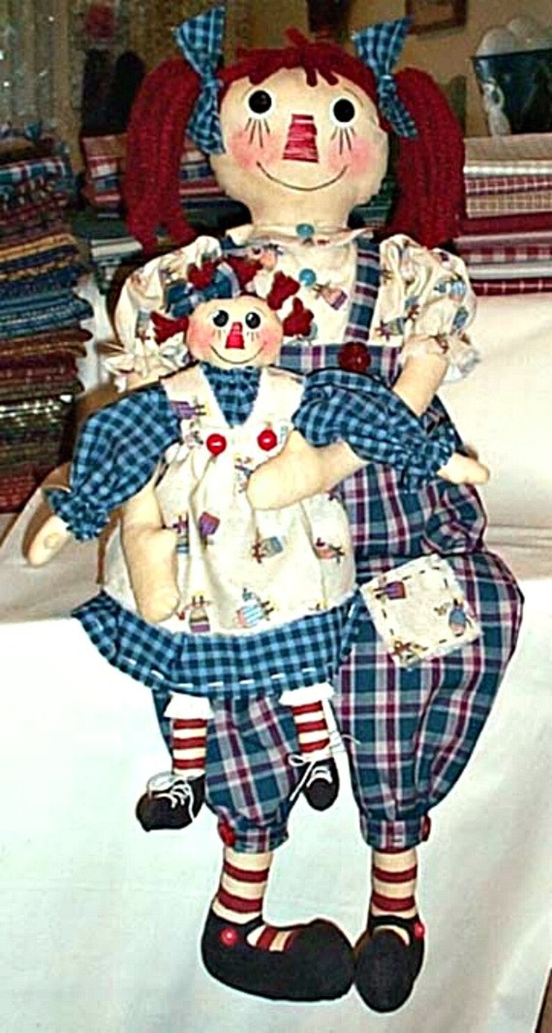 DIGITAL Rag Doll Pattern Primitive Doll Pattern Two Cloth - Etsy