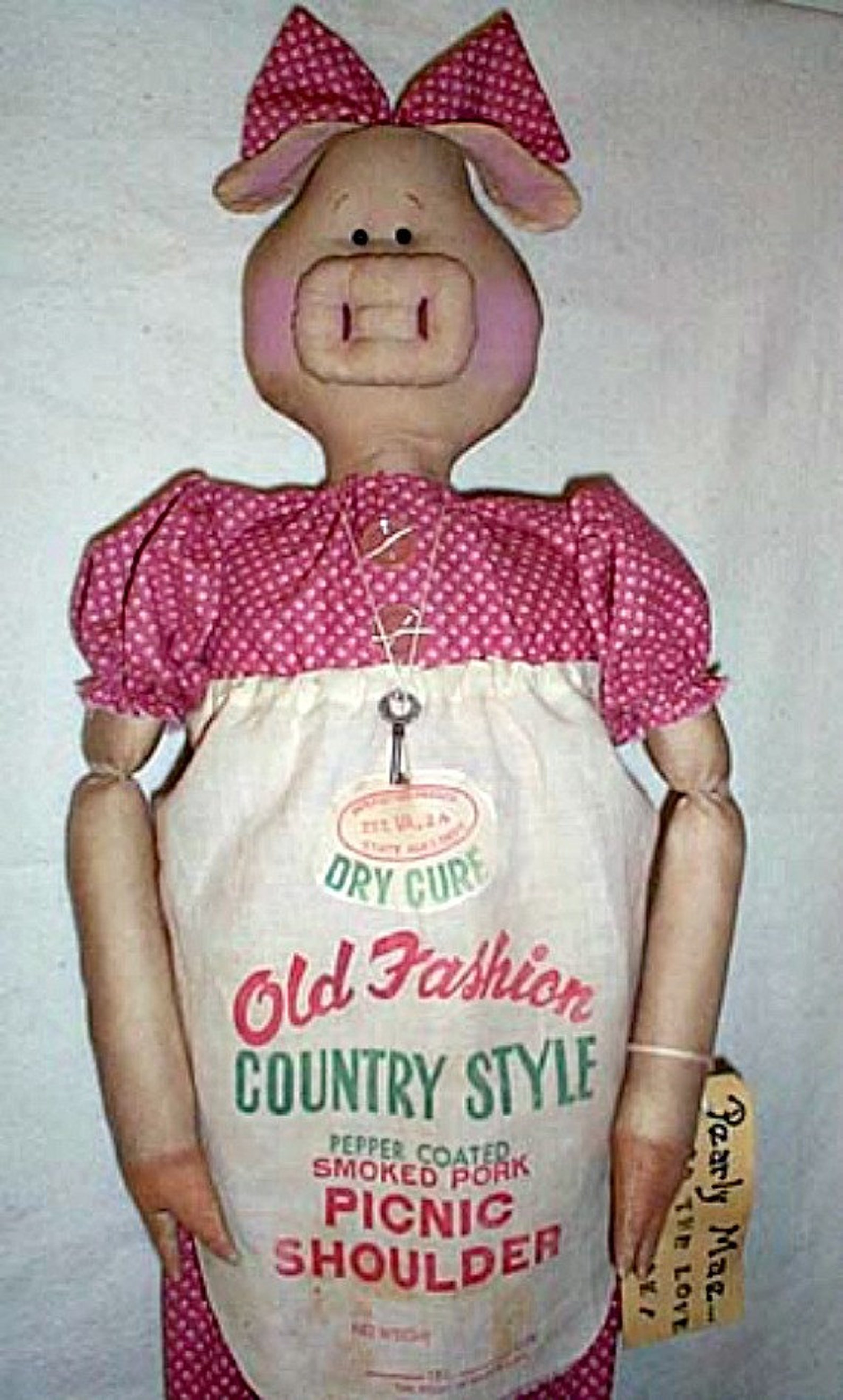 DIGITAL Pig Doll Pattern, Primitive Doll Pattern, Cloth Pig Doll ...