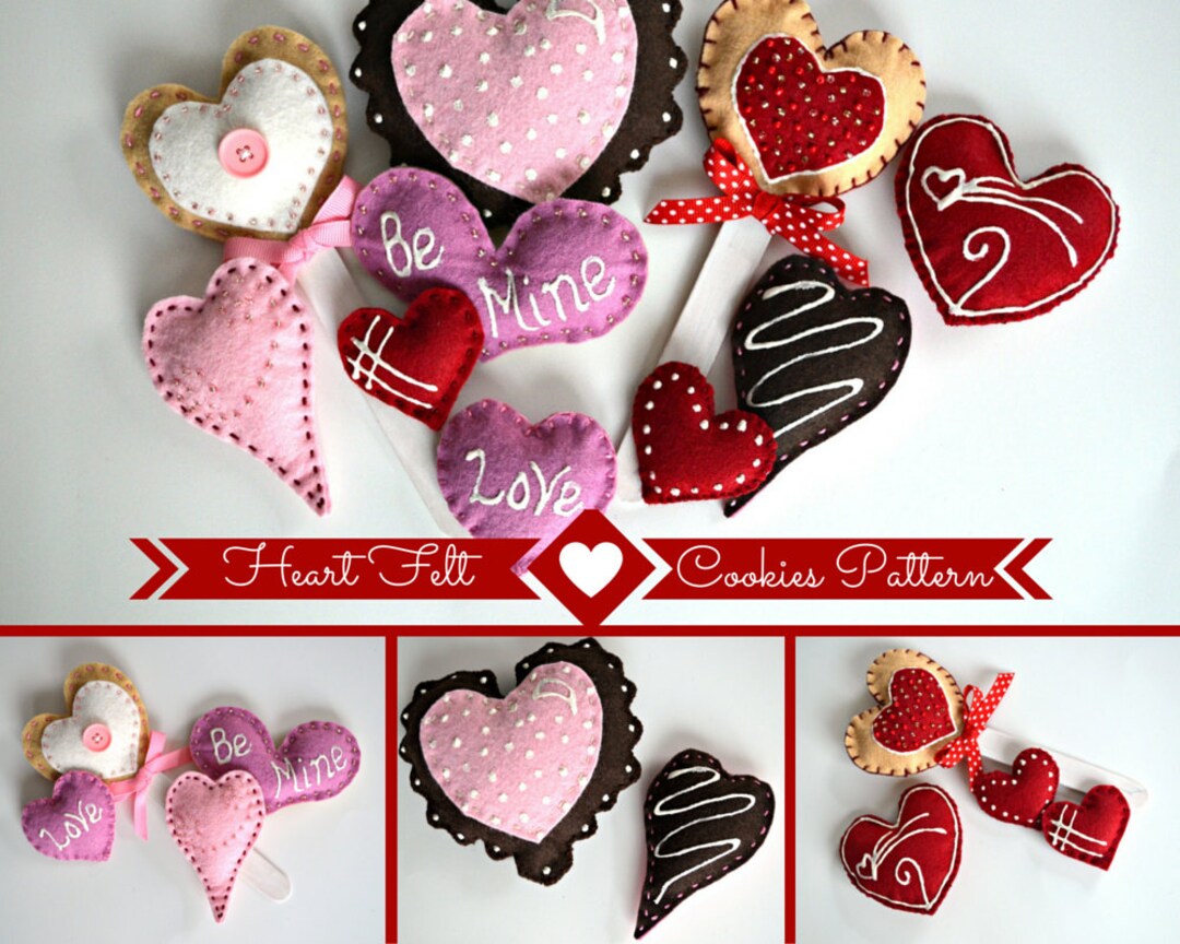 PDF PATTERN, Wool Felt, Cookies, Felt Food Patterns, Sewing Pattern ...