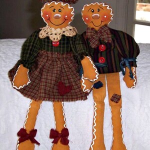 DIGITAL Gingerbread Doll Pattern, PDF Pattern, Doll Pattern, Cloth Doll ...