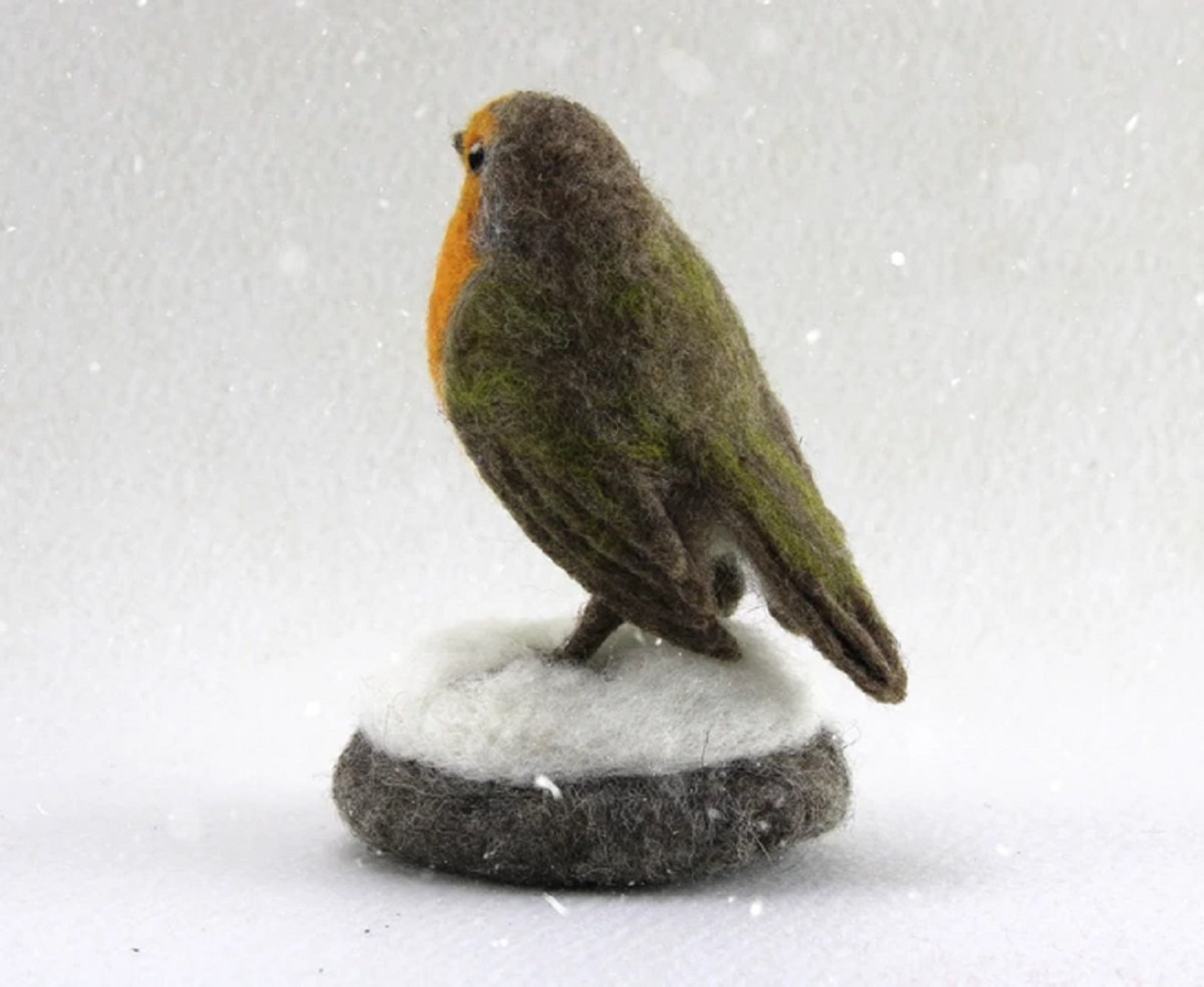 KIT ROBYN the ROBIN Needle Felting Kit Needle Felted - Etsy