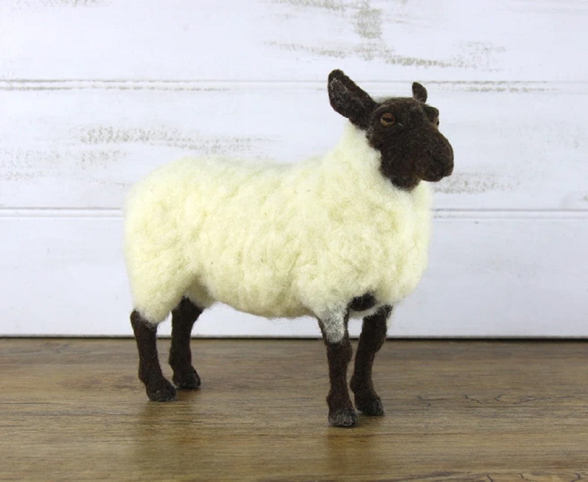 KIT SHELDON the SHEEP Needle Felting Kit Needle Felted - Etsy