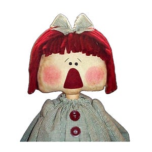 PDF PATTERN, Raggedy Doll Pattern, Home Decor, Gingerbread Doll Pattern ...