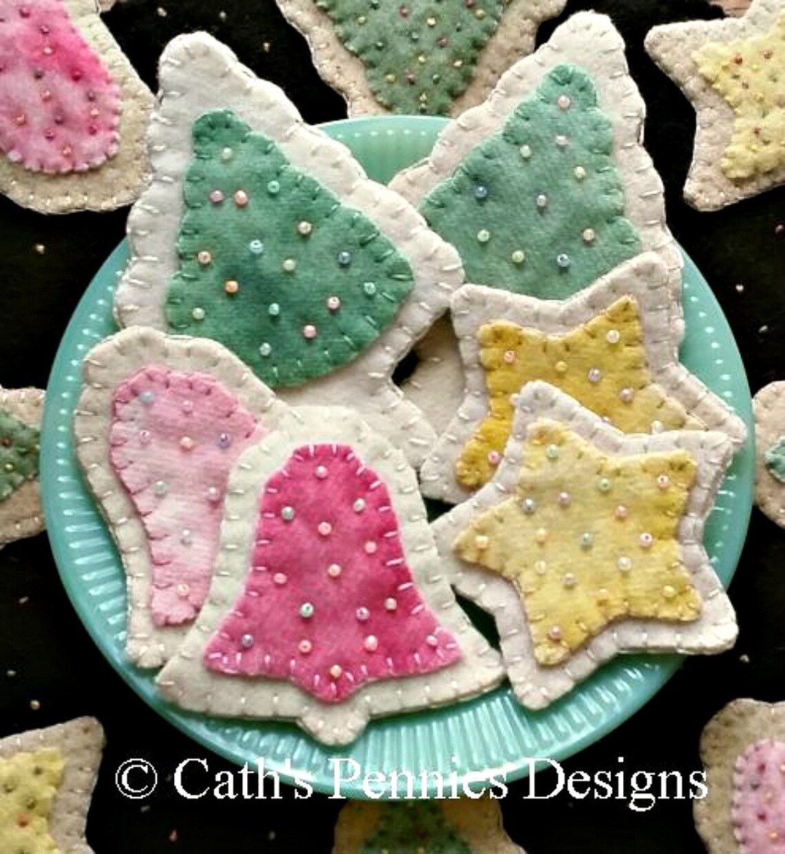 10 SUGAR COOKIES All Inclusive Ornament Kit Ornament Craft | Etsy