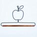 6.75 Wire Open Apple Hanger for Wool Applique Wool Felt - Etsy