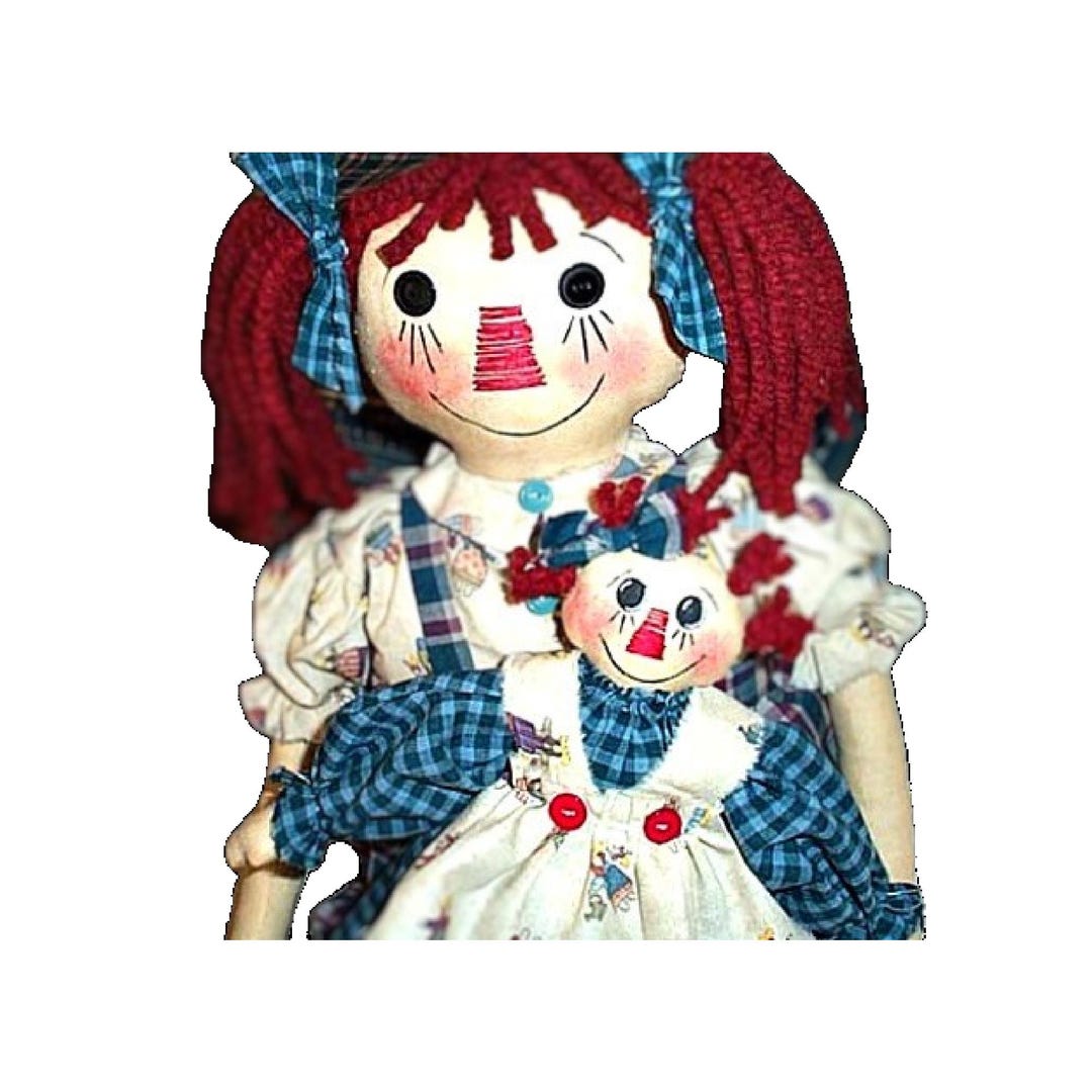 DIGITAL Rag Doll Pattern, Primitive Doll Pattern, Two Cloth Doll ...