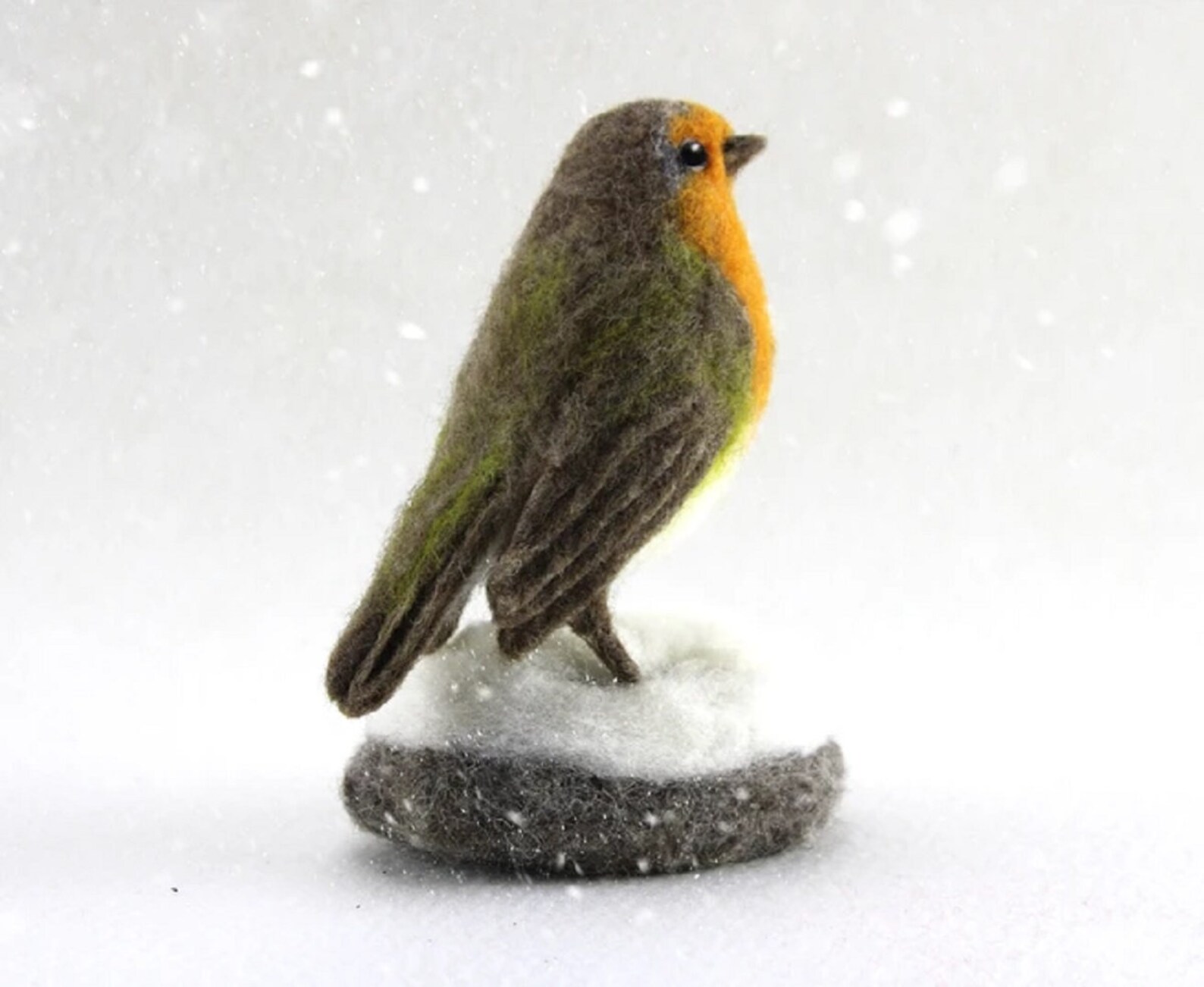 KIT ROBYN the ROBIN Needle Felting Kit Needle Felted - Etsy