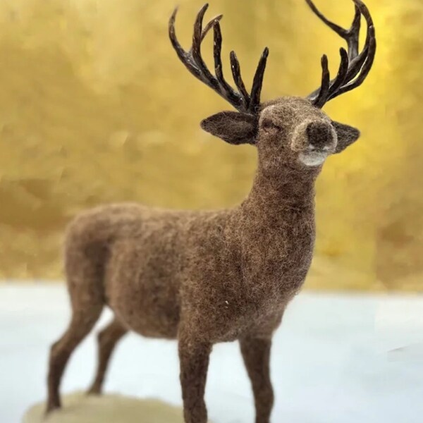 Needle Felted Deer - Etsy