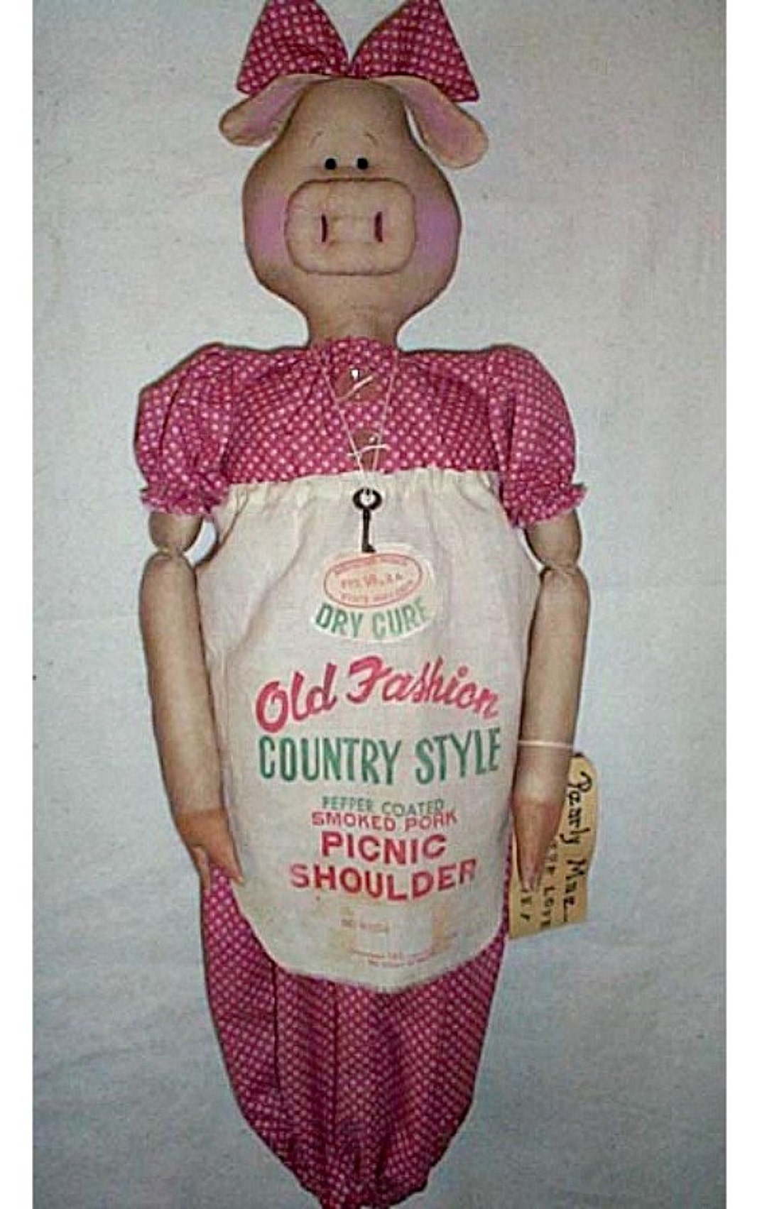 DIGITAL Pig Doll Pattern, Primitive Doll Pattern, Cloth Pig Doll ...