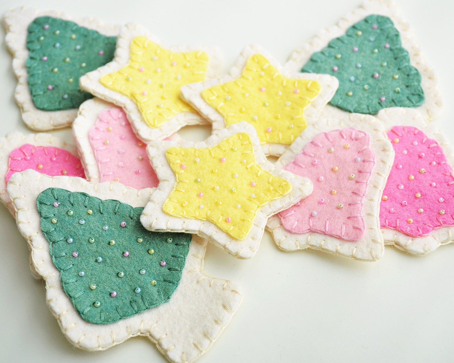 10 SUGAR COOKIES All Inclusive Ornament Kit Ornament Craft | Etsy