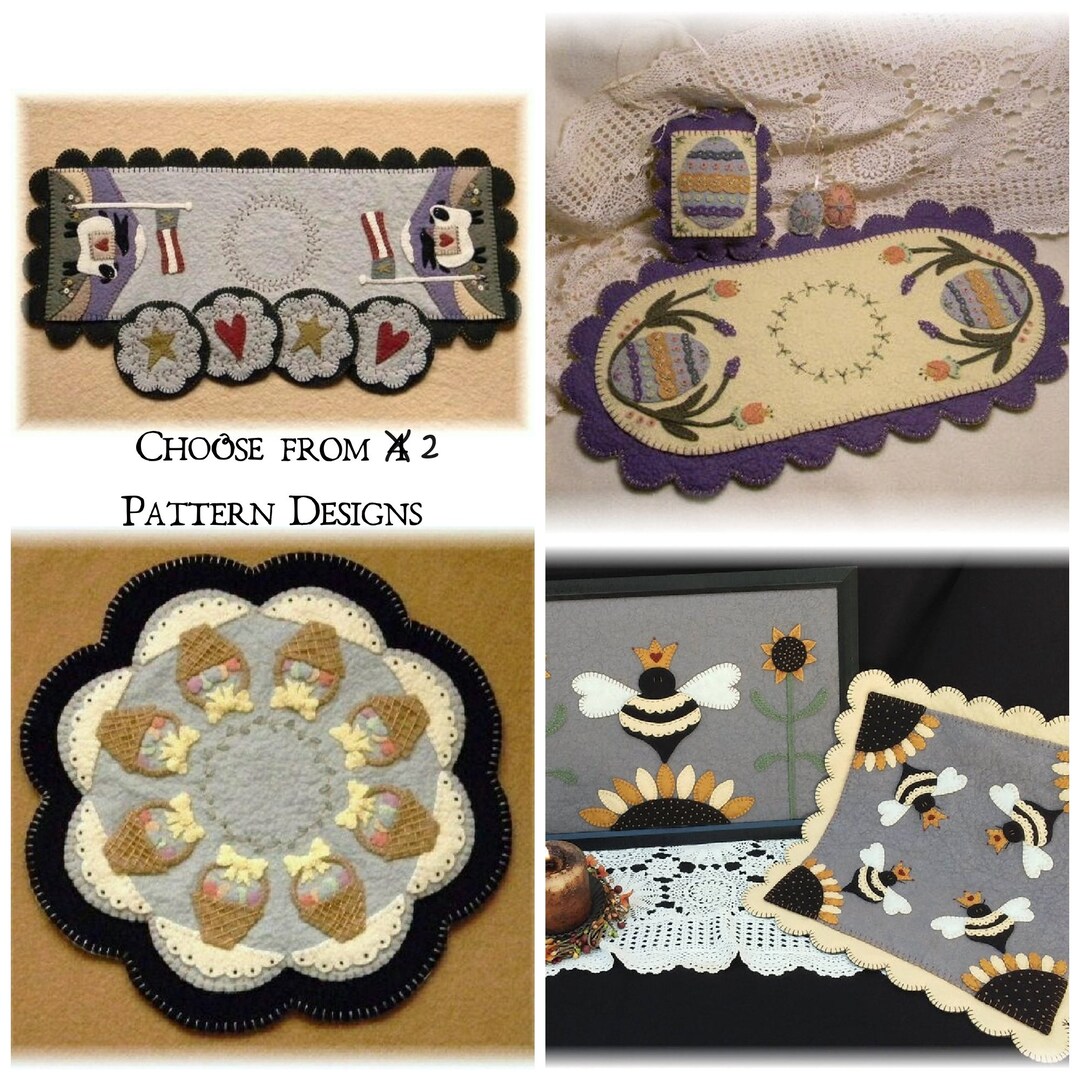 DISCOUNTED PATTERNS Choose From Two Designs PAPER Patterns, Prim Candle ...