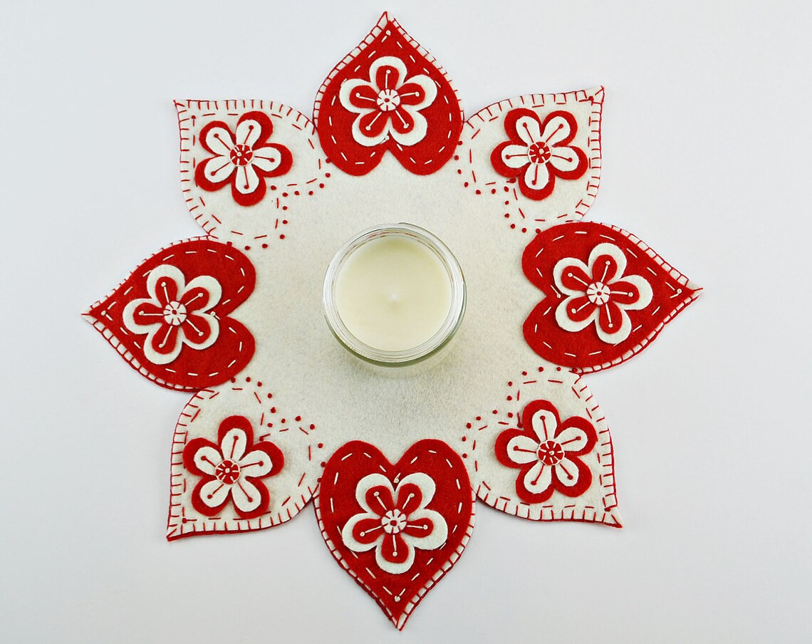 VALENTINE FLOWERS All Inclusive Candle Mat Kit DIY Craft Kit - Etsy