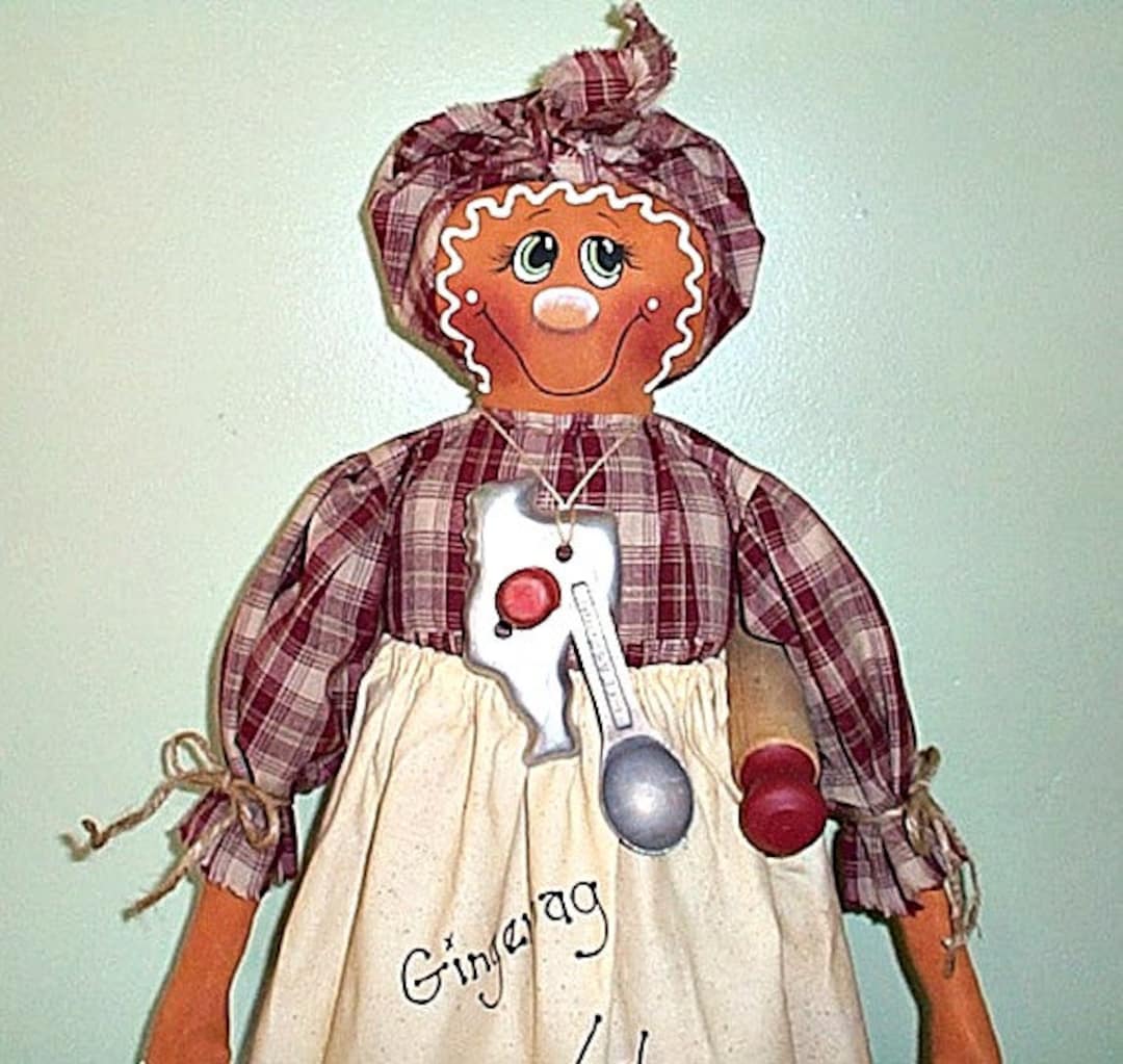 DIGITAL Gingerbread Doll Pattern Sewing Doll Pattern Cloth - Etsy