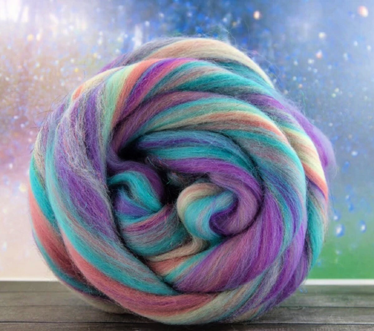 ONCE UPON a TIME Merino Wool Roving Glitter Blend, Felting, Spinning ...