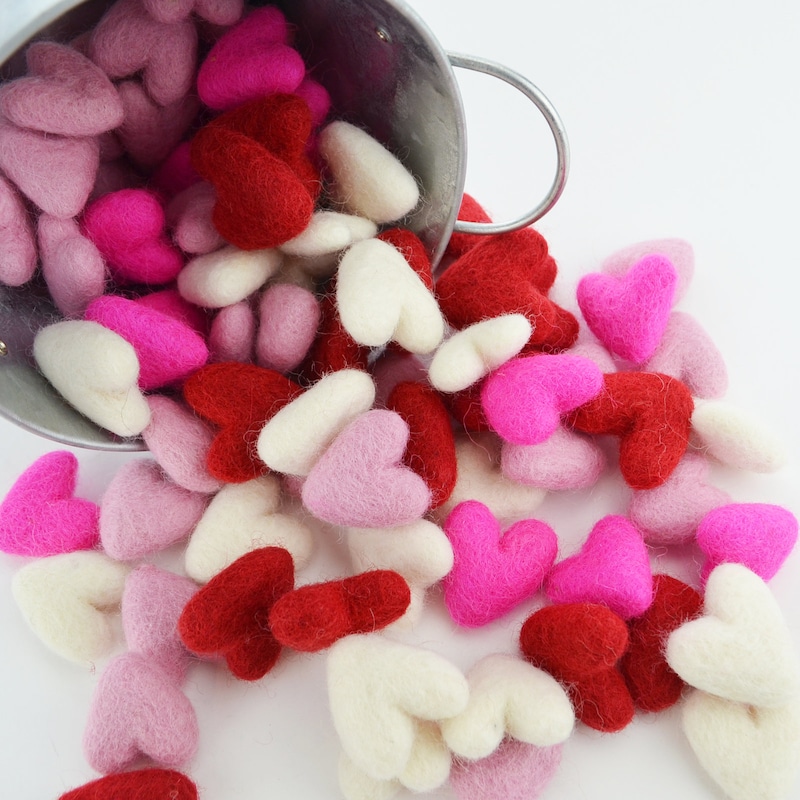 Wool Hearts - Etsy