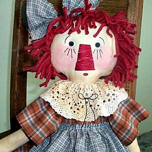 DIGITAL Rag Doll Pattern, Primitive Doll Pattern, Cloth Doll Pattern ...