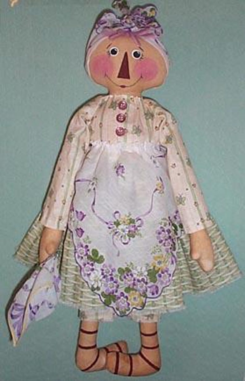 DIGITAL Rag Doll Pattern, Primitive Cloth Doll Pattern, Doll Pattern ...
