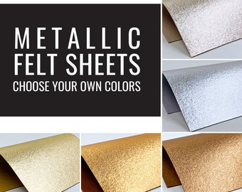 Metallic Felt // Gold // Bellwether, 9x12 Metallic Felt Sheets, Gold ...