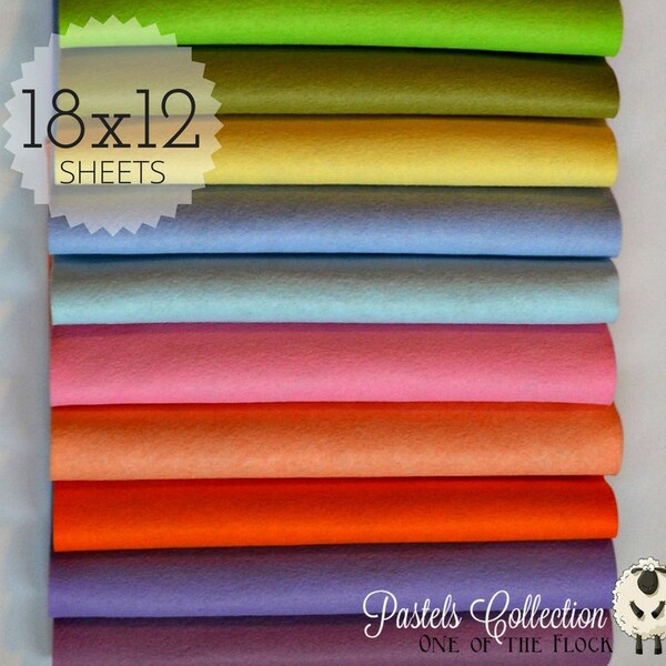 Pastel Felt Sheets - Etsy