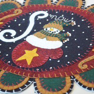 Finished WARM WOOLEN MITTENS Candle Mat, Table Top Mat, Home Decor ...