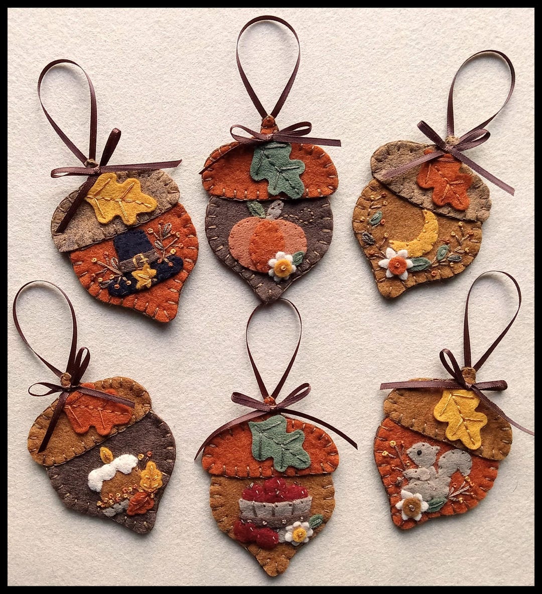 MAGICAL FALL Fall Felt Ornament Kit, Penny Lane Primitives, Fall Wool ...