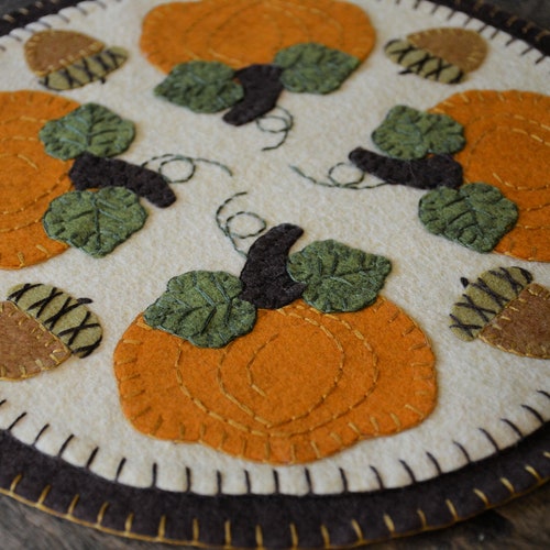 Wool Applique Penny Rug E-pattern Pdf Digital Download - Etsy