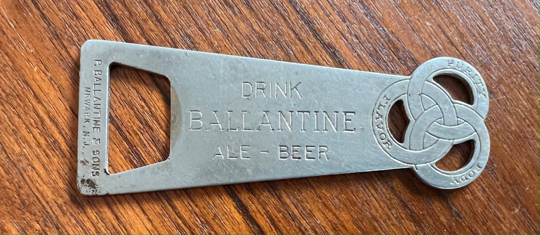 Vintage Bottle Opener Advertising Rings Ballantine Ale Beer Newark New ...
