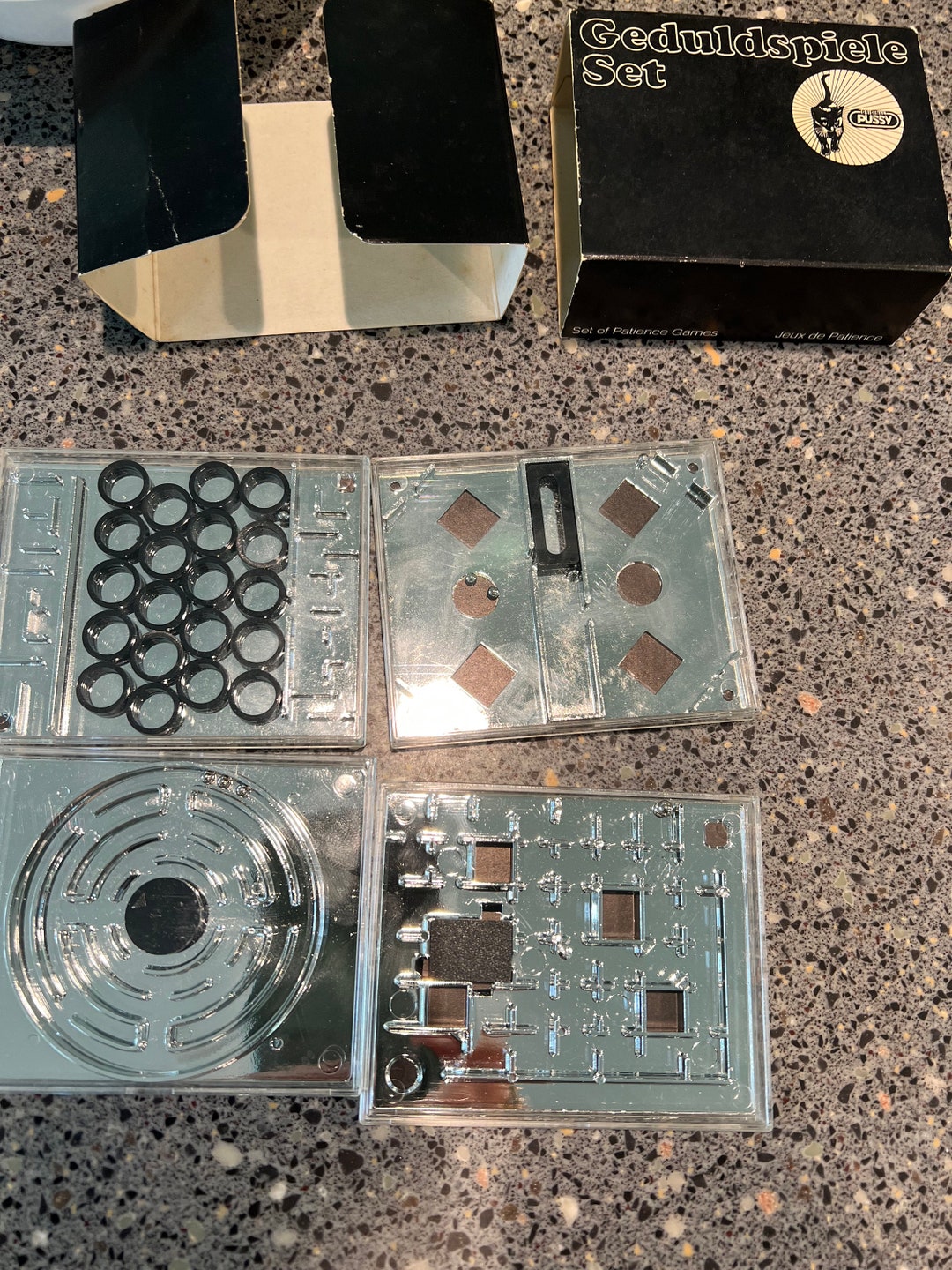 Set of Patience Games Made in West Germany Solitary Games 4 Plastic ...